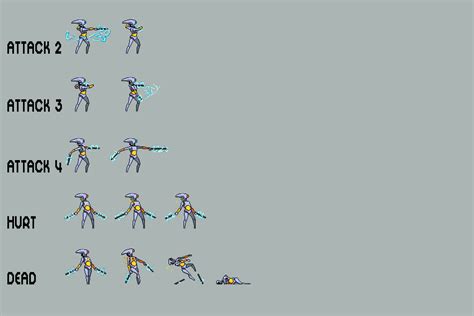Free Robot Pixel Art Sprite Sheets By 2d Game Assets On Dribbble