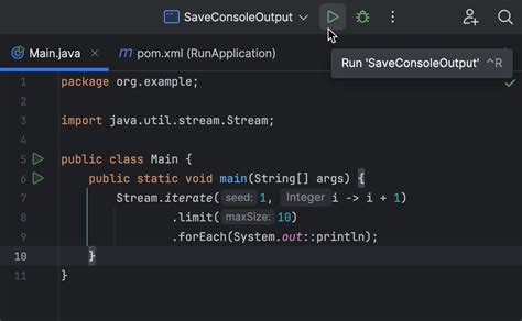 チュートリアル Java アプリケーションの実行 IntelliJ IDEA ドキュメント