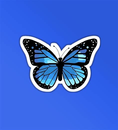 Blue Butterfly Peeekaboo
