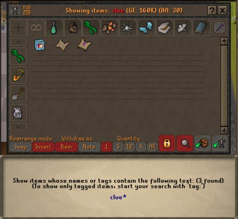 Clue Tag Only Shows Emote Items · Issue 13164 · Runeliterunelite · Github