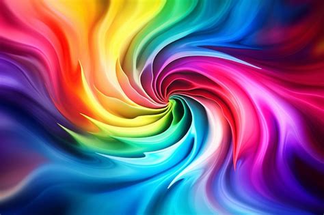 Premium Photo Tie Dye Rainbow Colorful Spiral