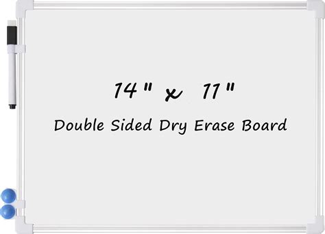 White Board Dry Erase 14 X 11 Double Sided Whiteboard