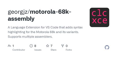 github georgjz motorola 68k assembly a language extension for vs