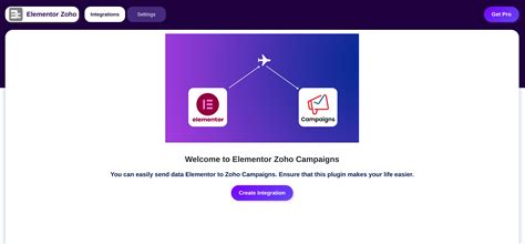 integrations of zoho campaigns with elementor form wordpress plugin