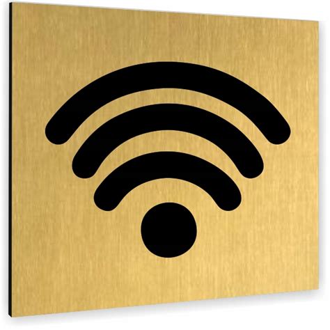 Tabliczka DOWOLNY NAPIS WI FI Tablica Nierdzewna PIKTOGRAM ALUMINIUM