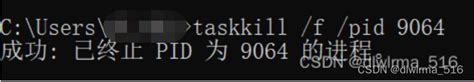 Windows通过命令行强制关闭进程windows停止进程命令 Csdn博客