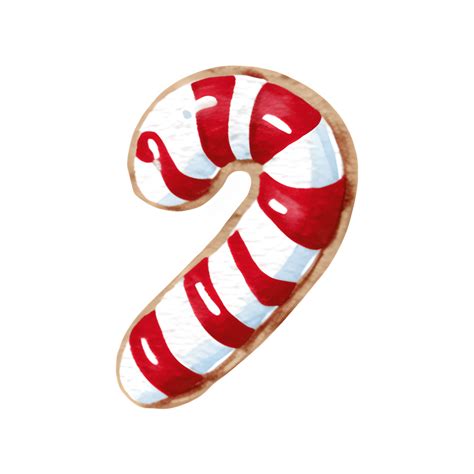 Candy Cane Cookie Graphic · Creative Fabrica