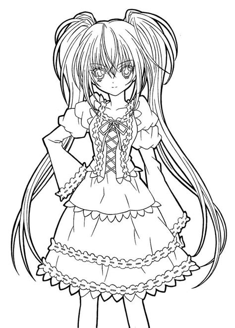 Coloriage Fille Manga Kawaii Dessin Gratuit à Imprimer vlr eng br