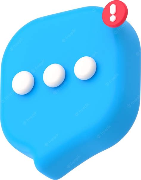 3d 렌더링 알림 연설 거품 풍선 무료 사진