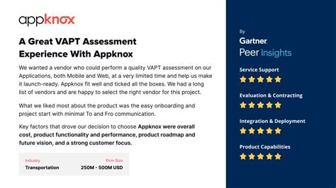 Appknox On Linkedin Securedbyappknox Mobilesecurity Gartner Review Testimonial…
