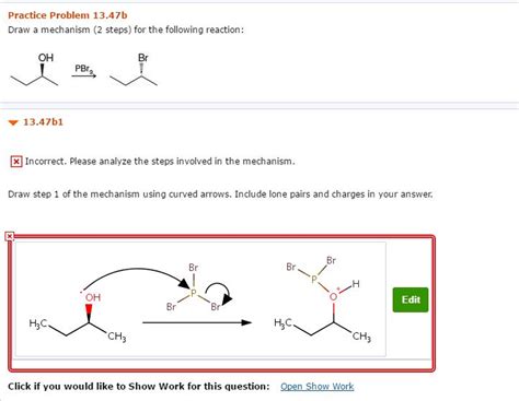 Solved Draw A Mechanism 2 Steps For The Following Chegg