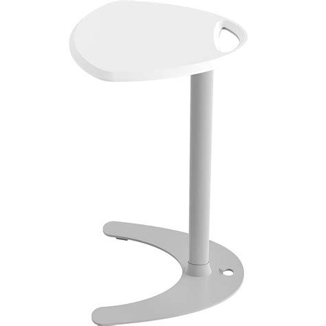 Mesa Para Notebook E De Apoio Pequena Tampo Mdf Estrutura Em Aco Ice Silver