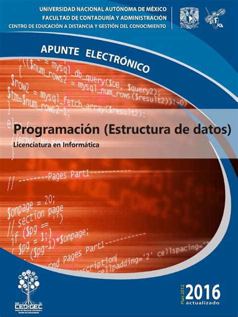 Li 1361 051118 A Programacion Estructura Datos Plan2016 Pdf