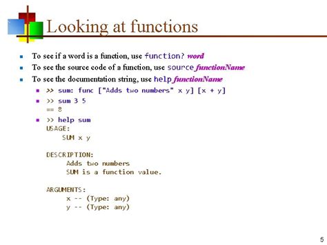 Rebol Writing Functions Four Ways To Define Functions