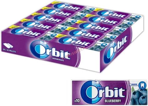Guma Orbit Blueberry Guma Do żucia Jagodowa 30x10 Szt Yummy Sweet