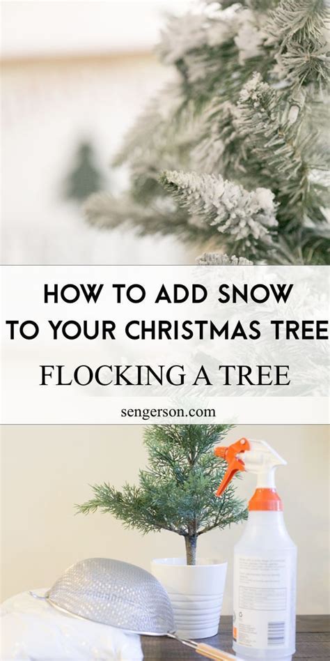 Diy Flocked Christmas Tree How To Flock Any Christmas Tree The Right