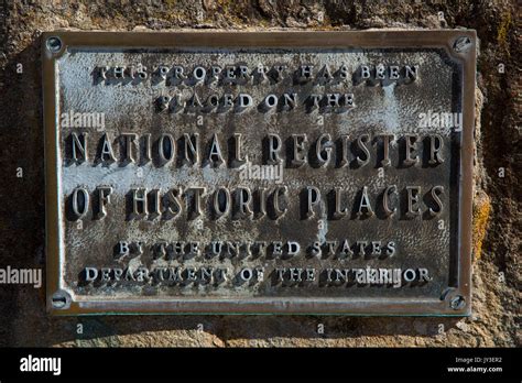 National Register Of Historic Places Plaque Benton County Museum