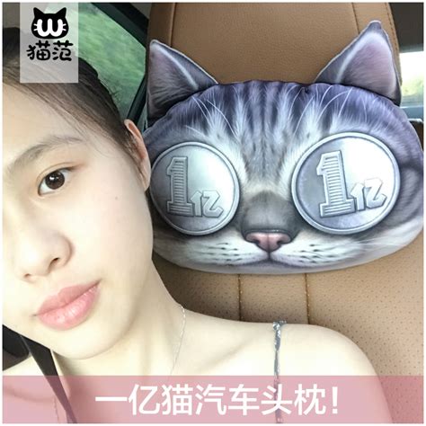 一亿猫汽车头枕护颈枕靠枕颈椎座椅头枕汽车内饰用品车载车用枕头 虎窝淘