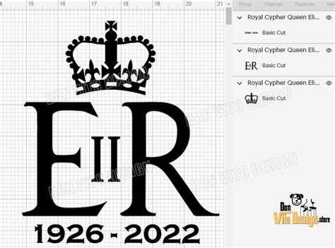 Royal Cypher Queen Elizabeth Ii Svg Png Cut Files Cricut Best Design