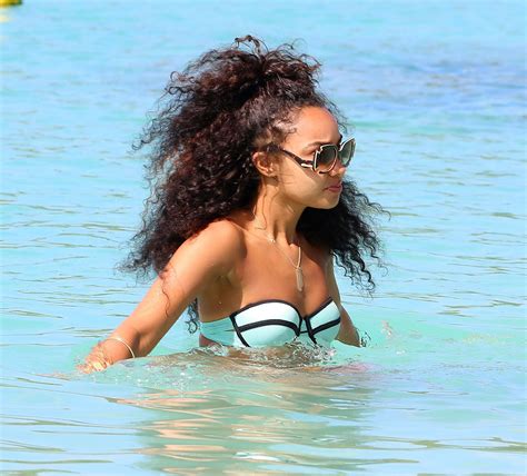 Leigh Anne Pinnock In Bikni On The Beach In Barbados Hawtcelebs