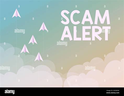 Writing Displaying Text Scam Alert Business Concept Warning Someone