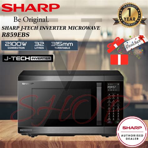 Sharp 32l J Tech Inverter Microwave Oven With Convection R859ebs Shopee Malaysia
