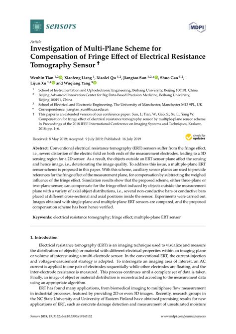 Pdf Investigation Of Multi Plane Scheme For Compensation Of Fringe Effect Of Electrical