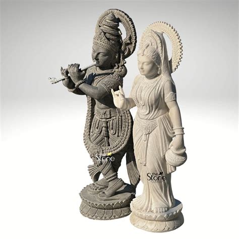 Radha Krishna Stone Statue 35ft Buy Best Idol The Stone Studio