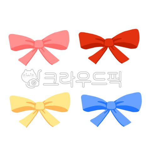 리본 리본일러스트 리본장식 데코 다꾸 사진이미지일러스트캘리그라피 블루랑작가