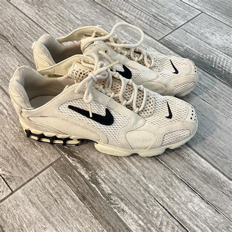 Stussy x Air Zoom Spiridon Caged 2 'Fossil' size 12... - Depop