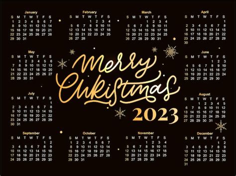 Premium Vector 2023 Calendar Year Vector Illustration The Week Starts