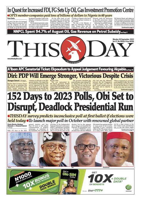 Thisday Live On Twitter In Quest For Increased Fdi Fg Sets Up Oil
