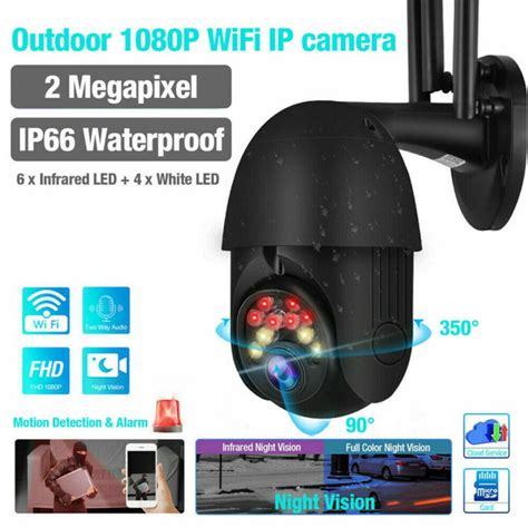 V380 Pro HD 1080P IP Camera Outdoor WIFI PTZ CCTV Security Wireless ...