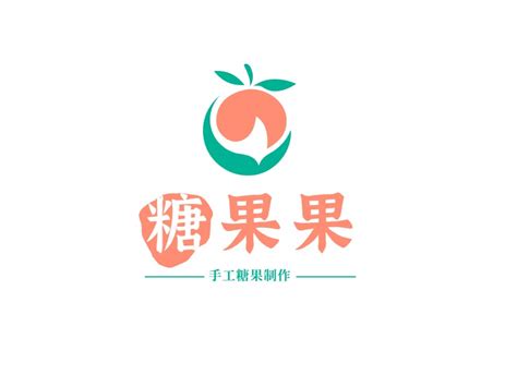 粉绿色卡通水果图标logo设计logo设计 人工智能logo设计 标智客