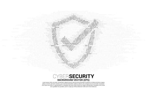 premium vector protection shield icon from one and zero binary code digit matrix style