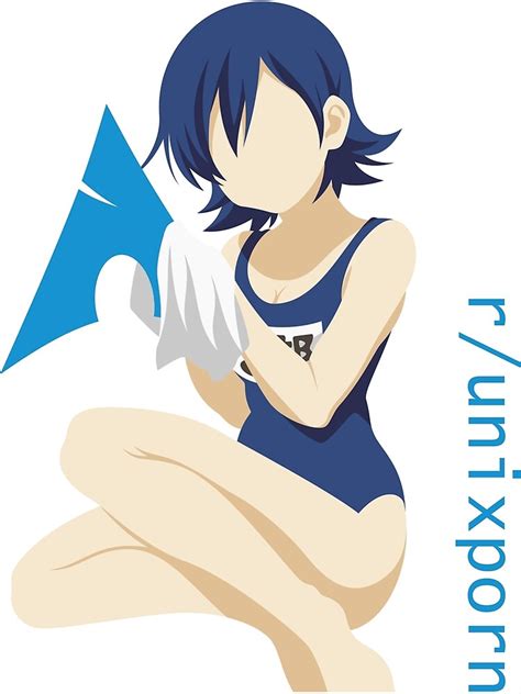 Arch Linux Waifu R Unixporn Poster For Sale By Metsatron Redbubble