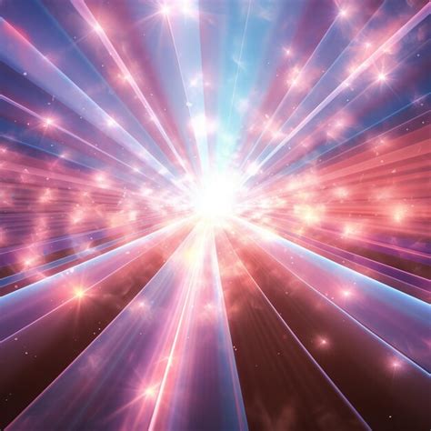 Abstract Light Rays Pattern Premium Ai Generated Image
