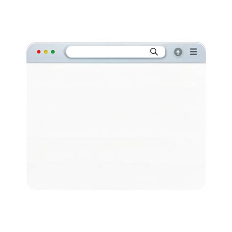 Simple Blank Web Browser Interface With New Tab Label Minimalist