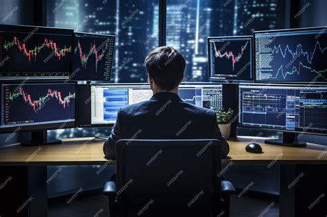Premium Ai Image Professional Businessman Working At A Modern Desk