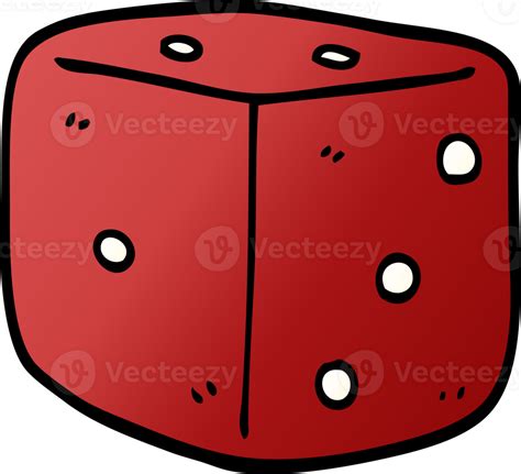 Cartoon Doodle Red Dice 40071461 Png