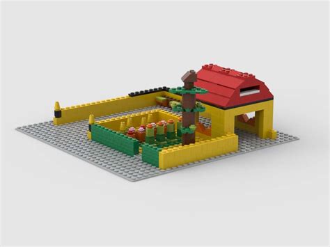 Lego Moc Barn With Vergetable Garden By Lhendriksen Rebrickable