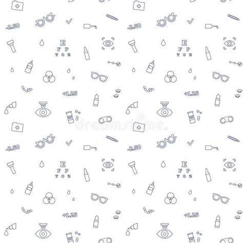 Eyesight Examination Pattern Stock Vector Illustration Of Checkup