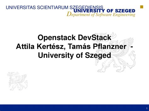 Attila Kertész Tamás Pflanzner University of Szeged ppt download
