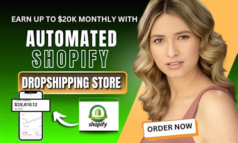 create automated shopify dropshipping website design shopify store