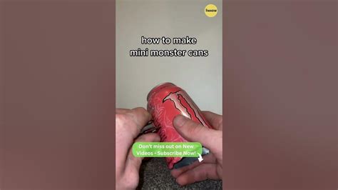 How To Make Mini Monster Cans Fun And Easy Diy Tutorial Shorts