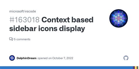 Context Based Sidebar Icons Display · Issue 163018 · Microsoftvscode