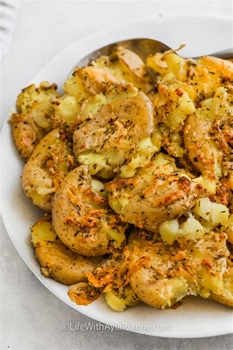 Crispy Parmesan Smashed Potatoes