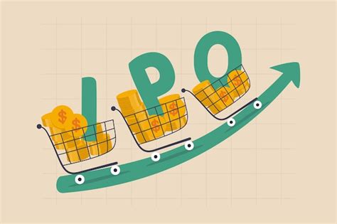 Ipo 초기 공모 랜딩 페이지 템플릿 세트 프리미엄 벡터