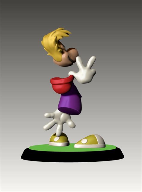 Stl File Rayman・3d Print Design To Download・cults