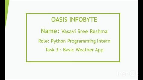 Vasavi Sree Reshma Nallamelli On Linkedin Internship
